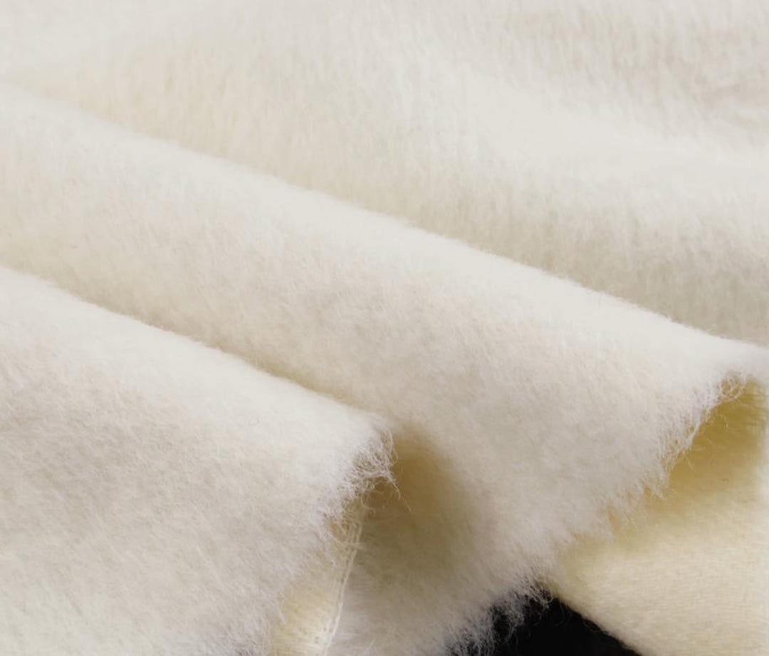 Ivory Wool Fabric by the Yard - Etsy
