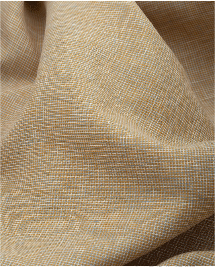 Plaid linen fabric by the yard | Etsy