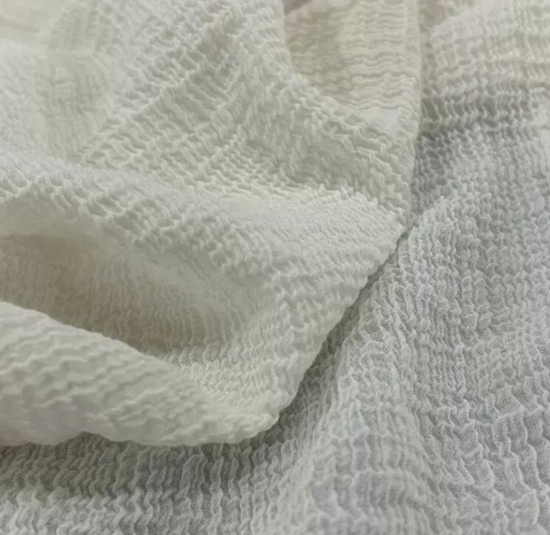 Crinkled Linen Fabric, Textured Linen Fabric by the Yard - Etsy