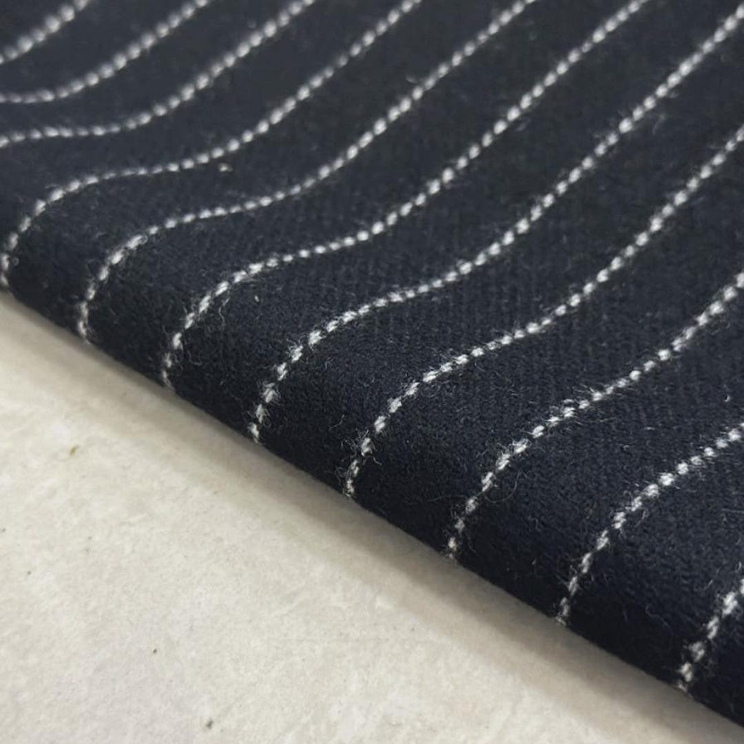 Striped Wool Fabric by the Yard - Etsy