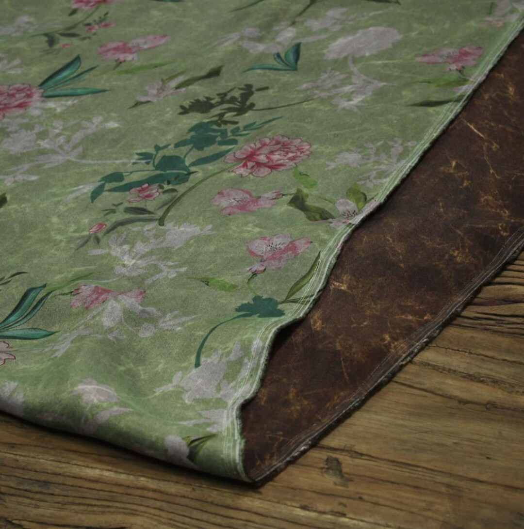 Print Cupra Fabric, Floral Cupro Fabric by the Yard - Etsy