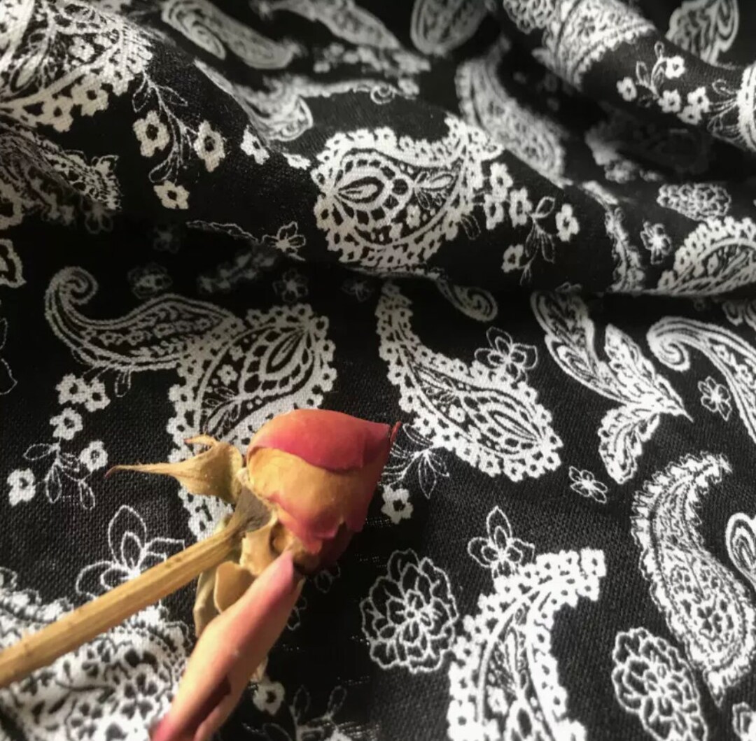 Print Linen Fabric by the Yard - Etsy