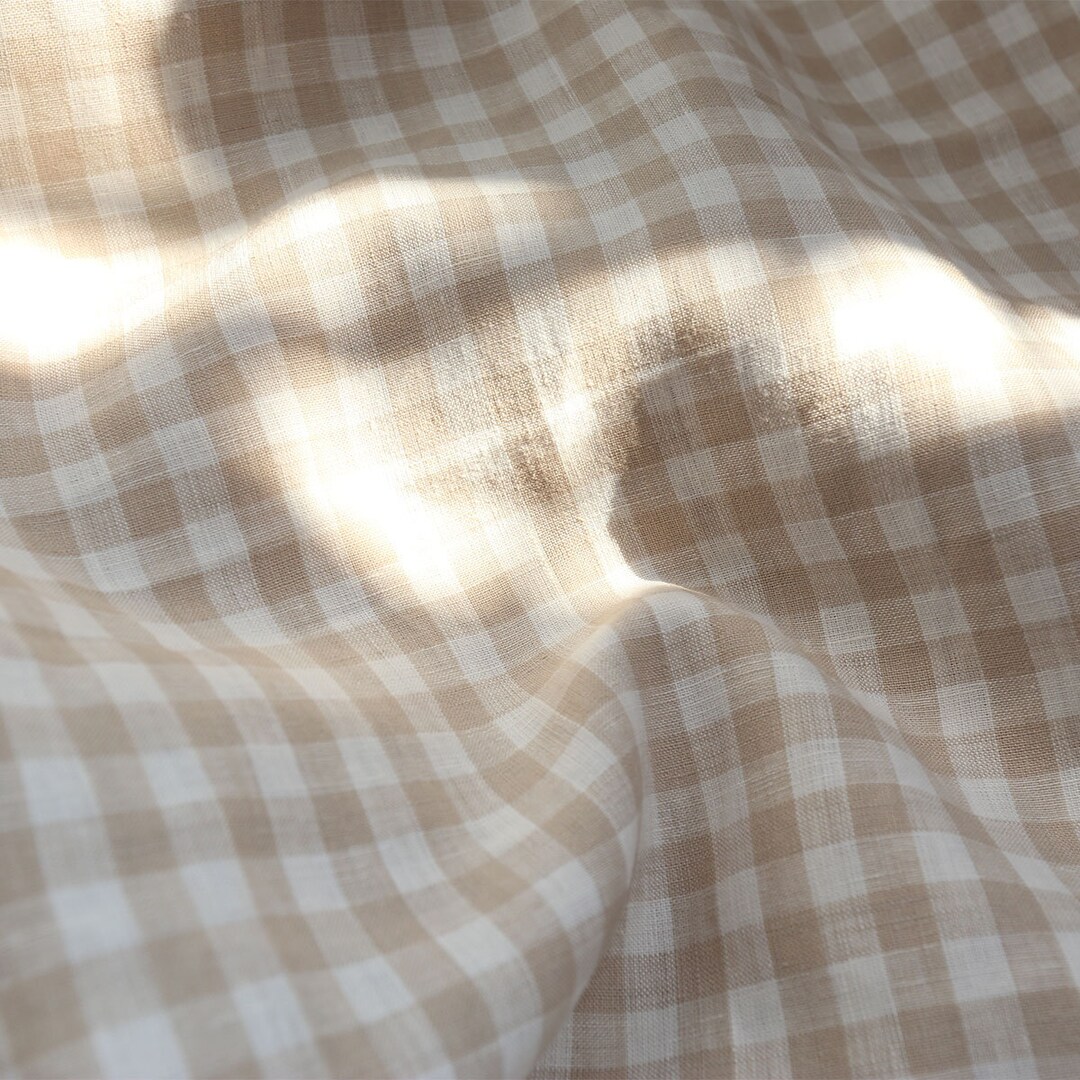 280 Cm Wide Extra Wide Plaid Linen Fabric by the Yard - Etsy