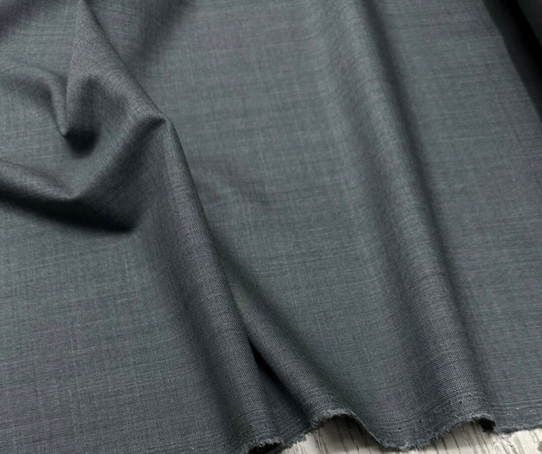 Worsted Wool Fabric by the Yard - Etsy