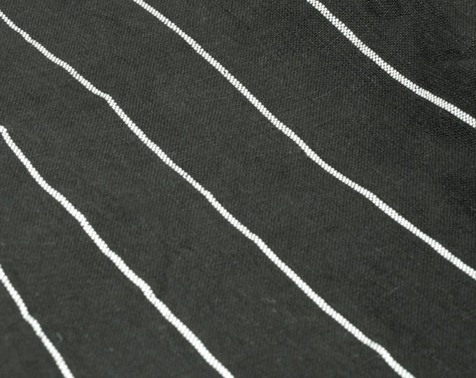 Striped Linen Fabric by the Yard - Etsy