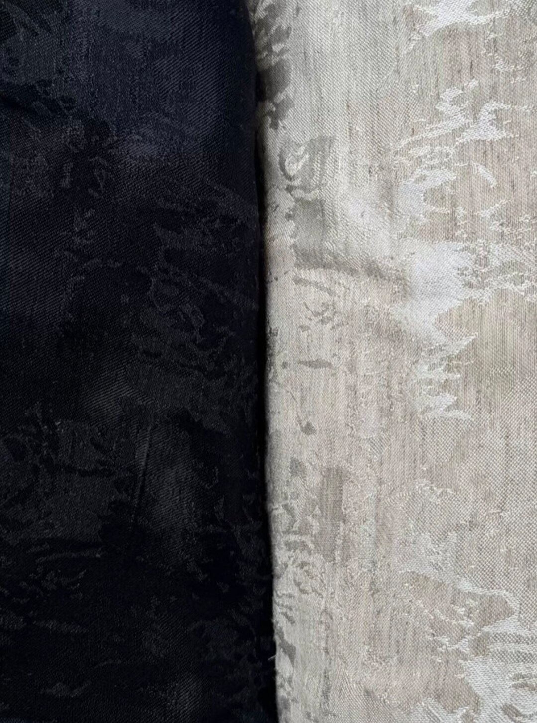 Jacquard Linen Fabric by the Yard - Etsy