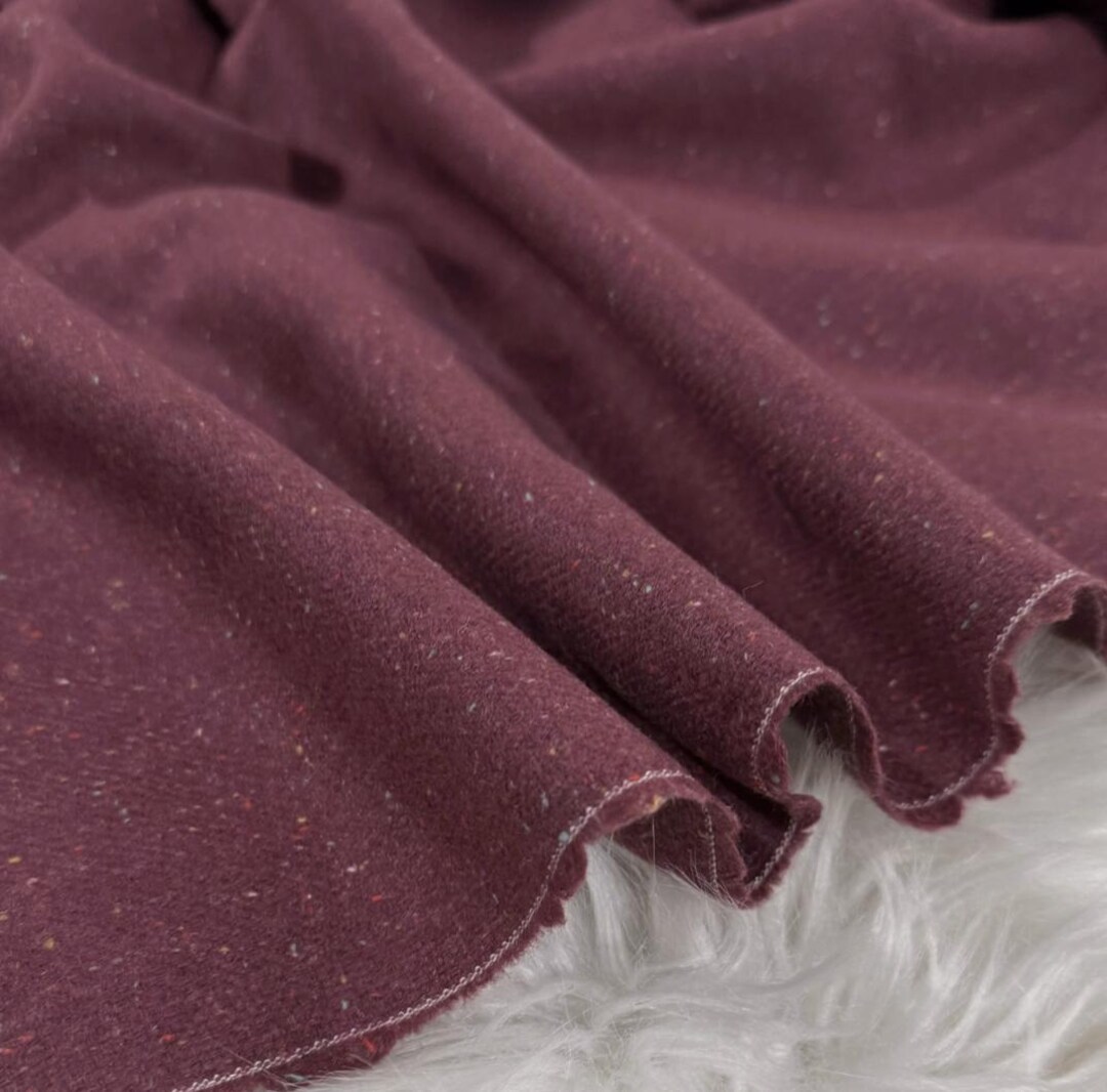 Colorful Specks Wool Fabric by the Yard - Etsy
