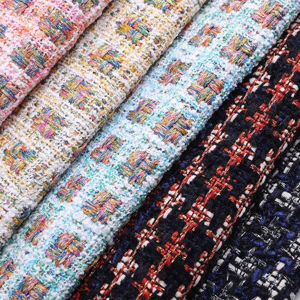 Tweed Red Fabric - Etsy