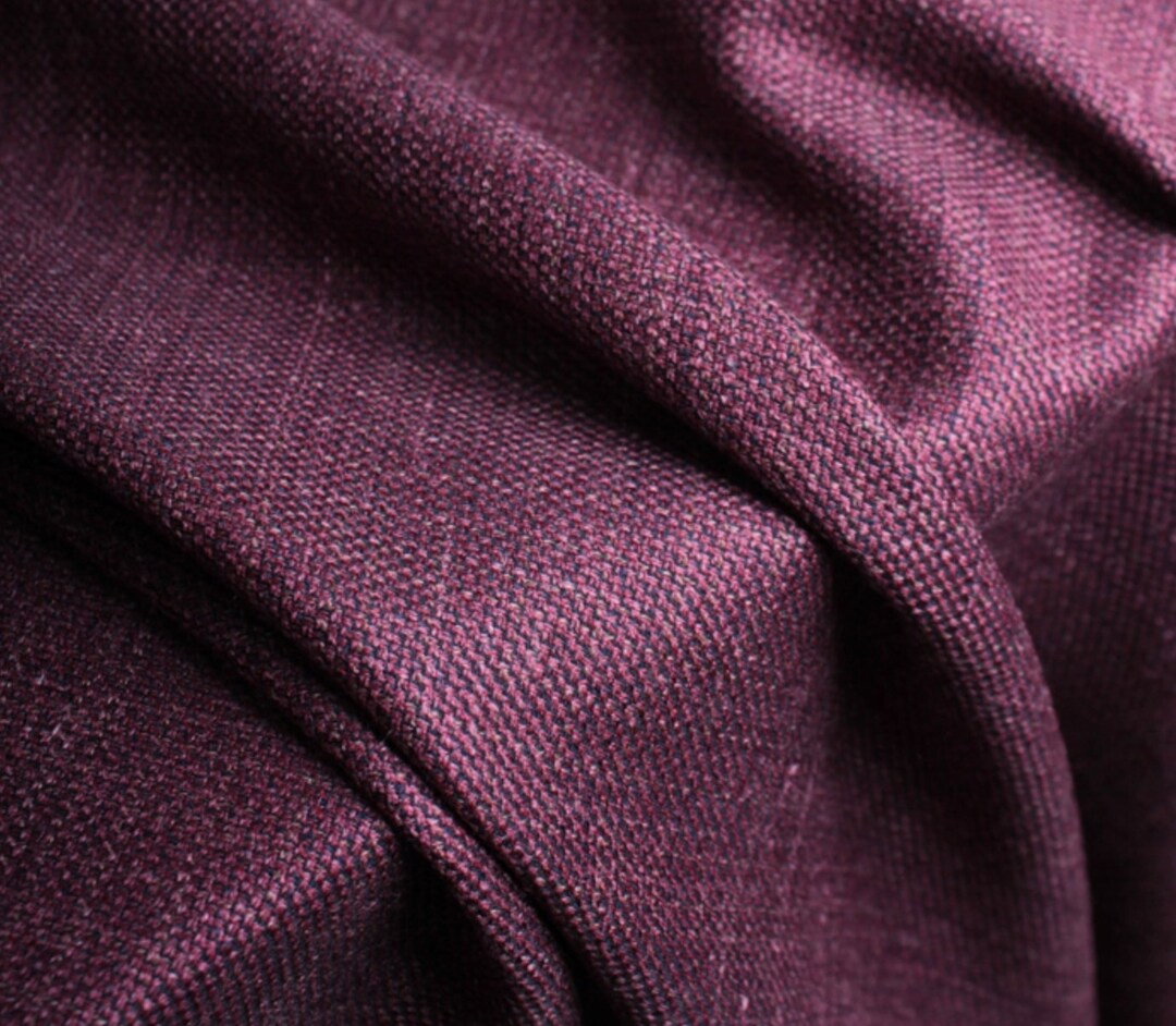 Worsted Wool Silk Linen Fabric by the Yard - Etsy