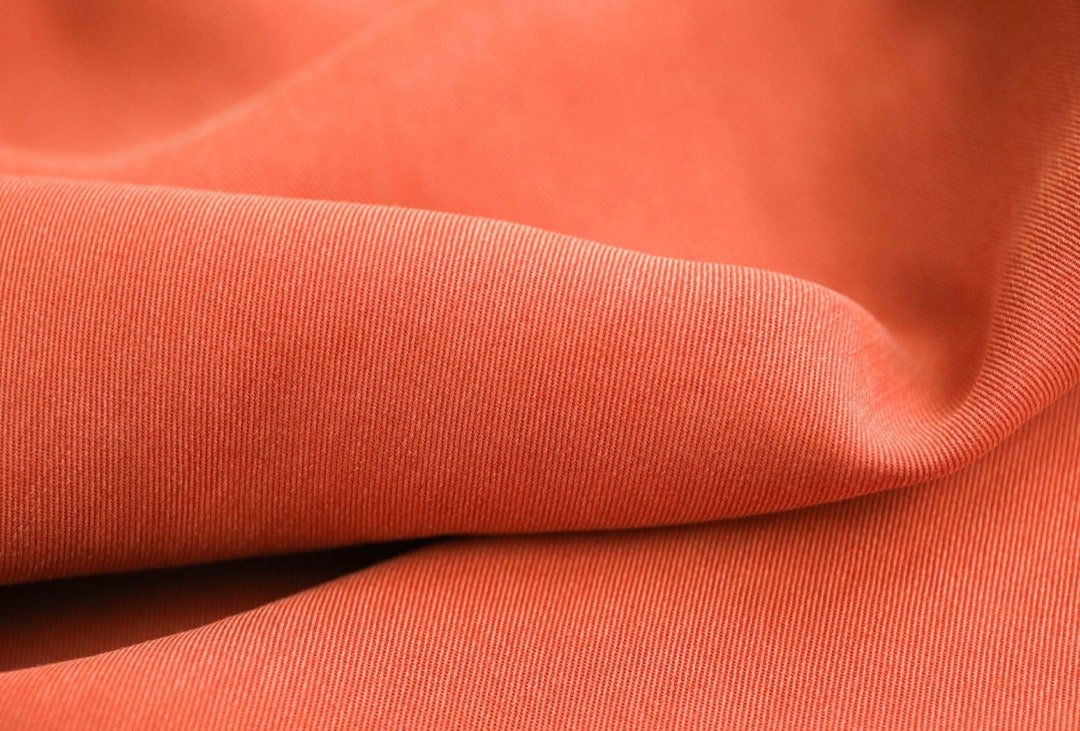 Orange Sand Washed Cotton Fabric by the Yard - Etsy