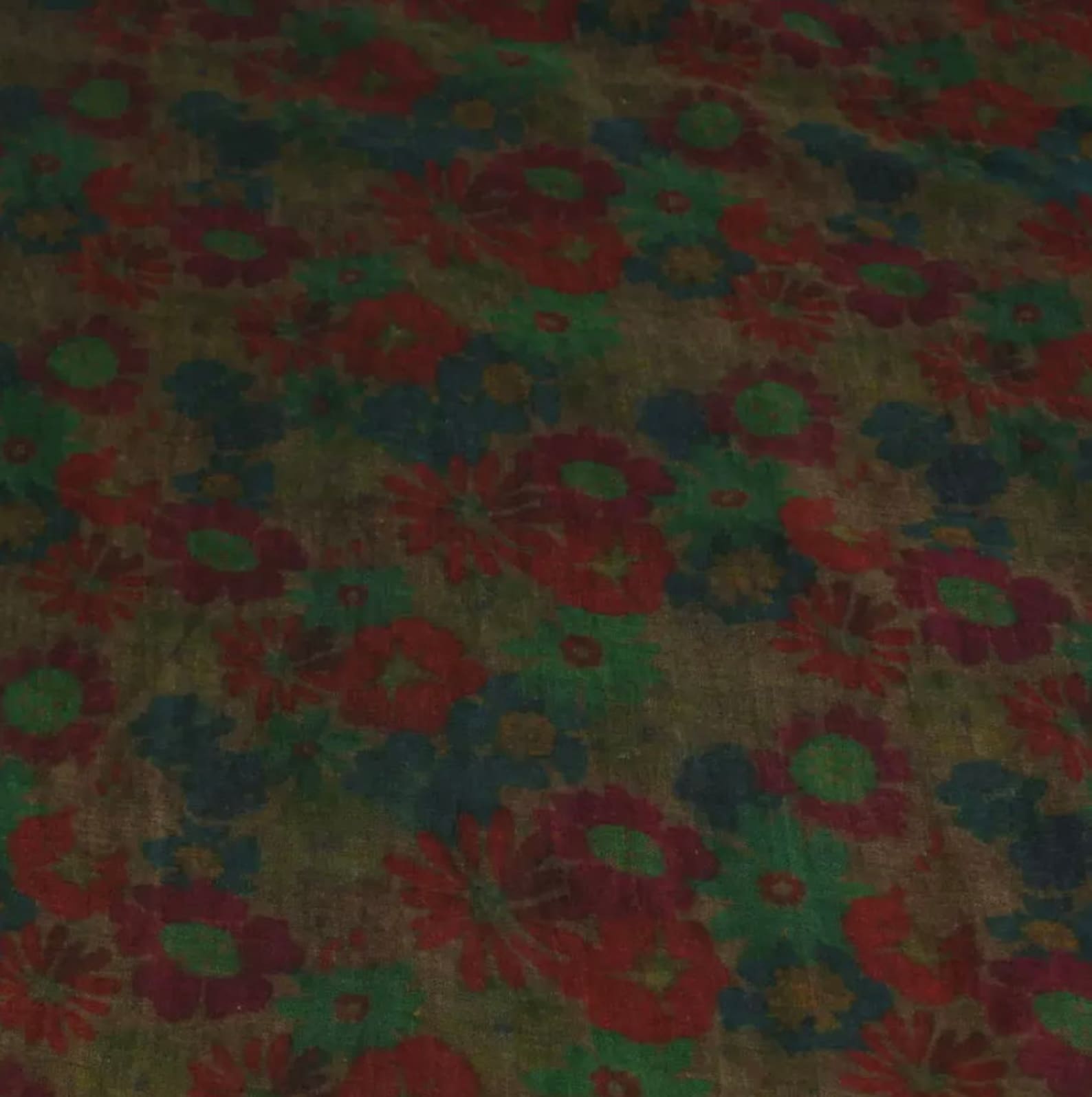 Print Floral Linen Fabric by the Yard - Etsy