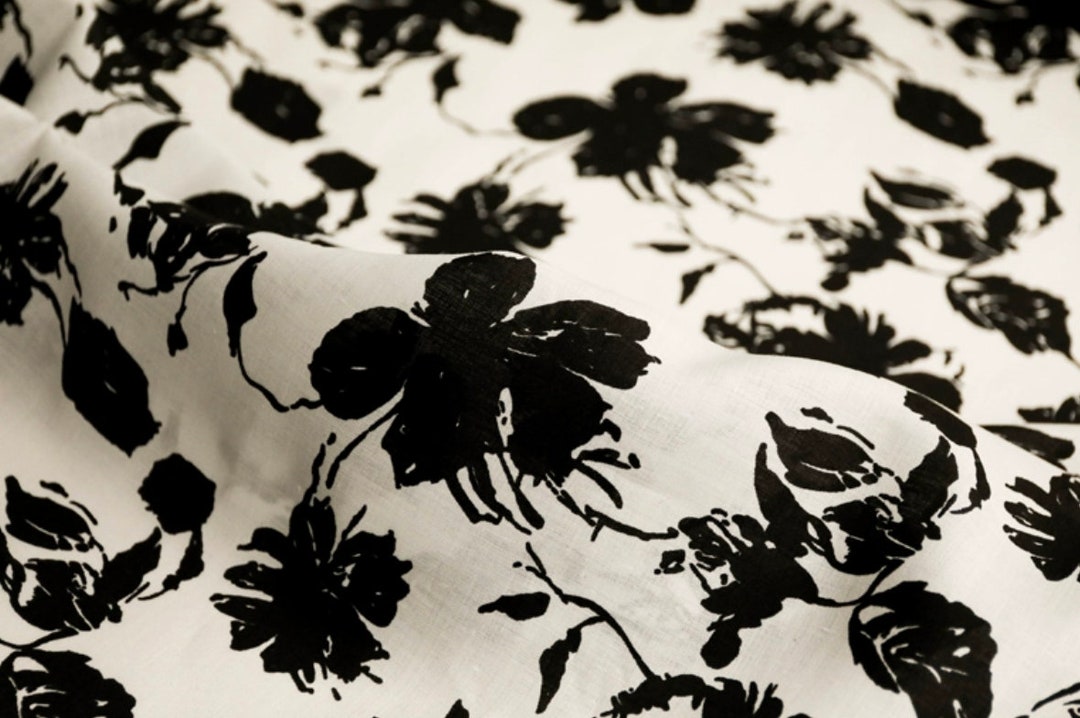 Print Linen Fabric by the Yard - Etsy