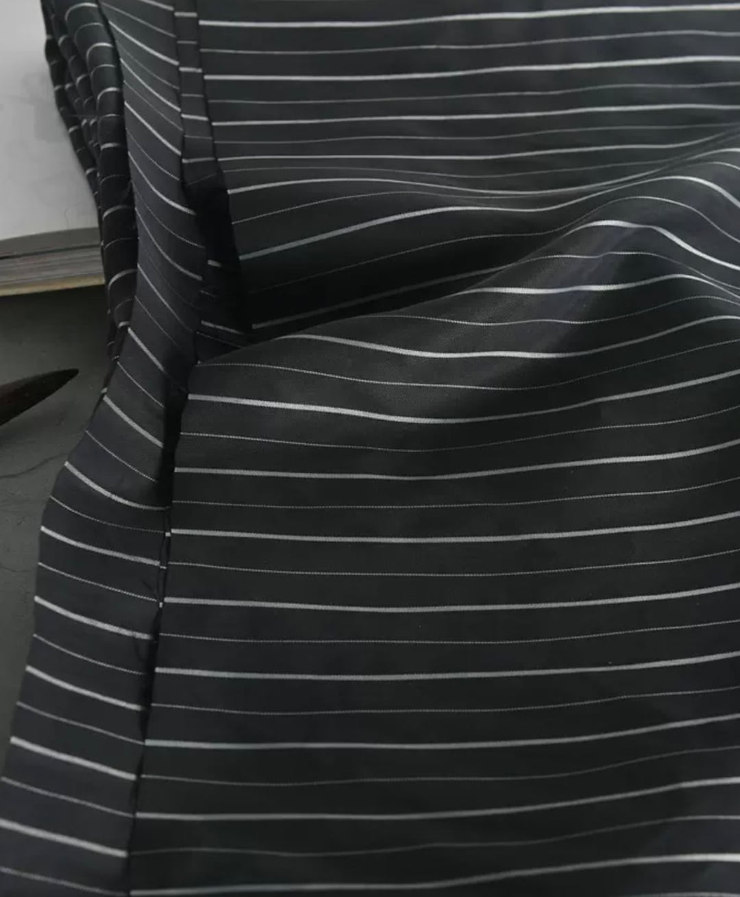 Striped Cupra Fabric Cupro Fabric by the Yard - Etsy