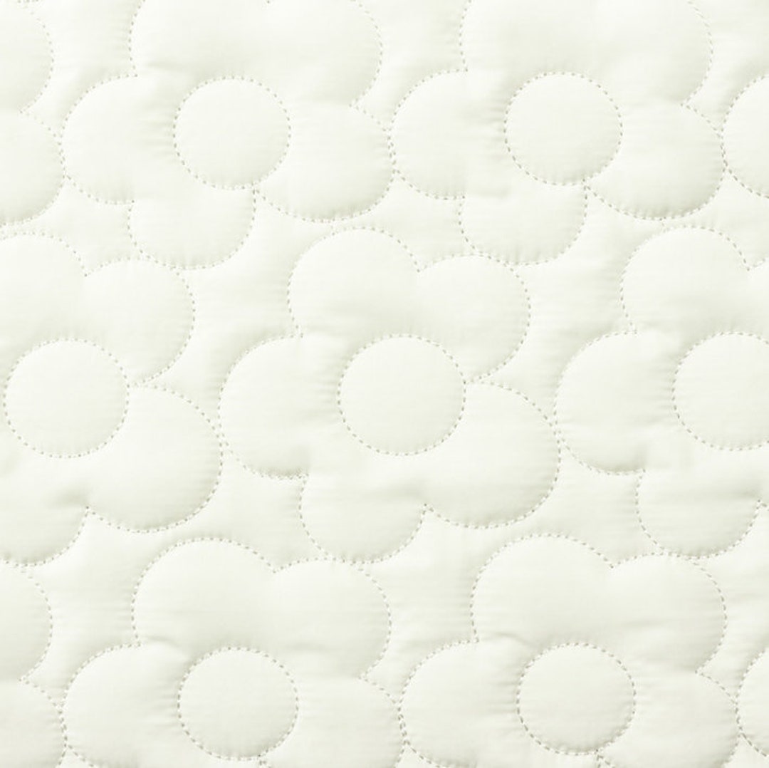 Embroidered Textured Quilted Padded Fabric by the Yard - Etsy