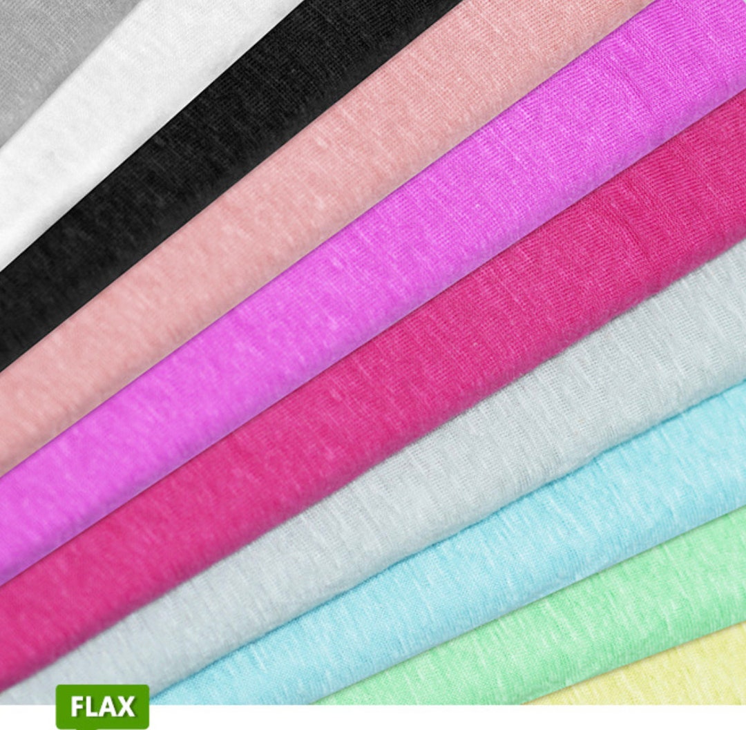 140gsm Knit Linen Fabric by the Yard - Etsy