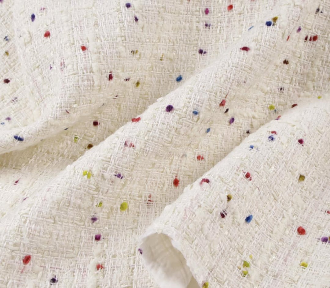 Colorful Specks Tweed Fabric by the Yard - Etsy