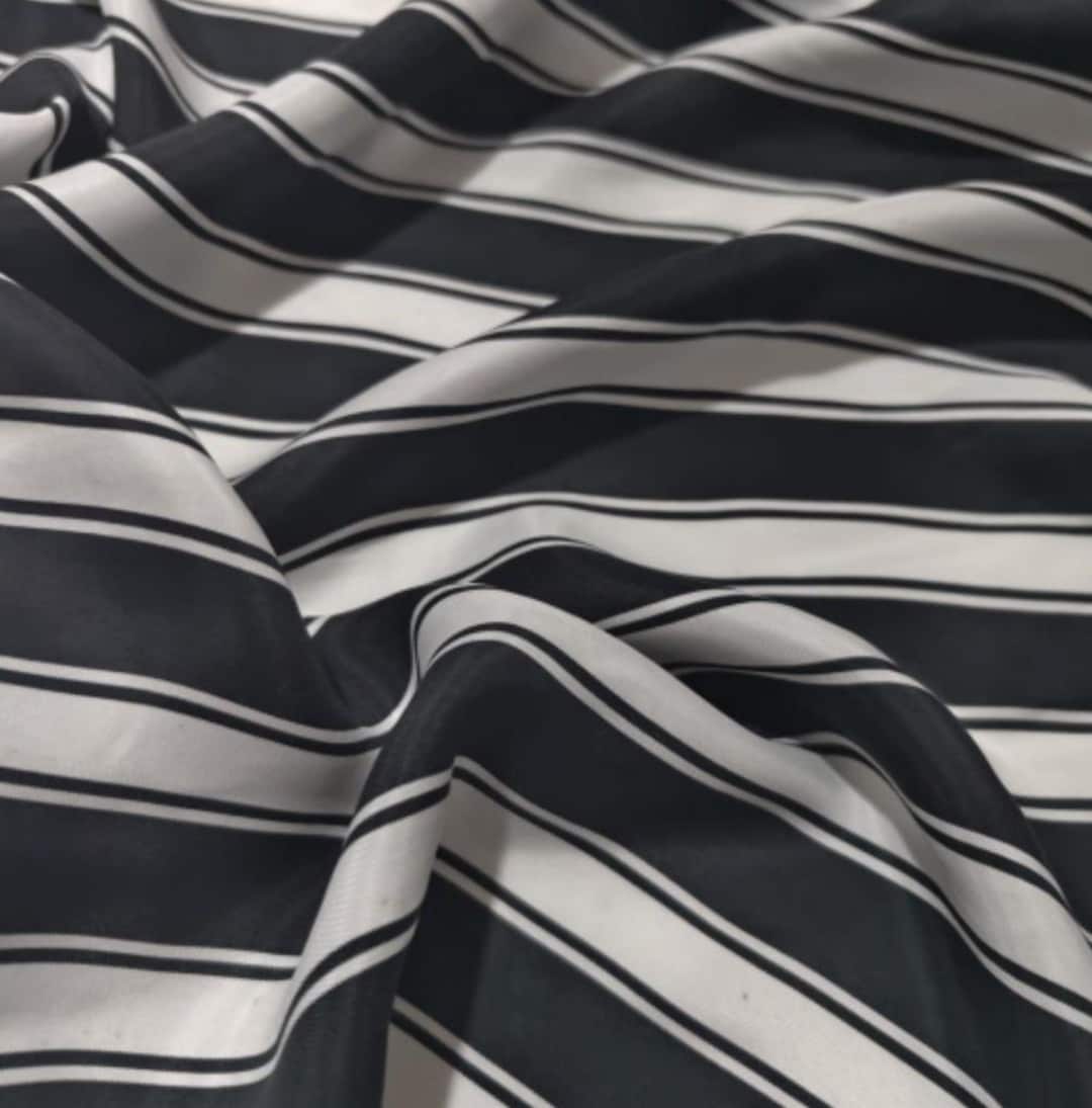 Striped Cupra Fabric by the Yard - Etsy