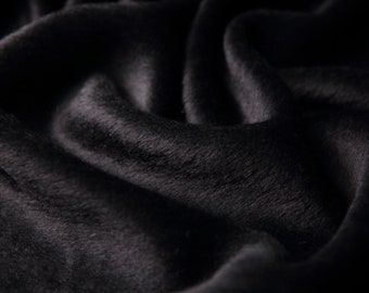 Black Wool Fabric - Etsy