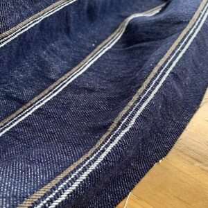 Denim Linen Fabric by the Yard - Etsy