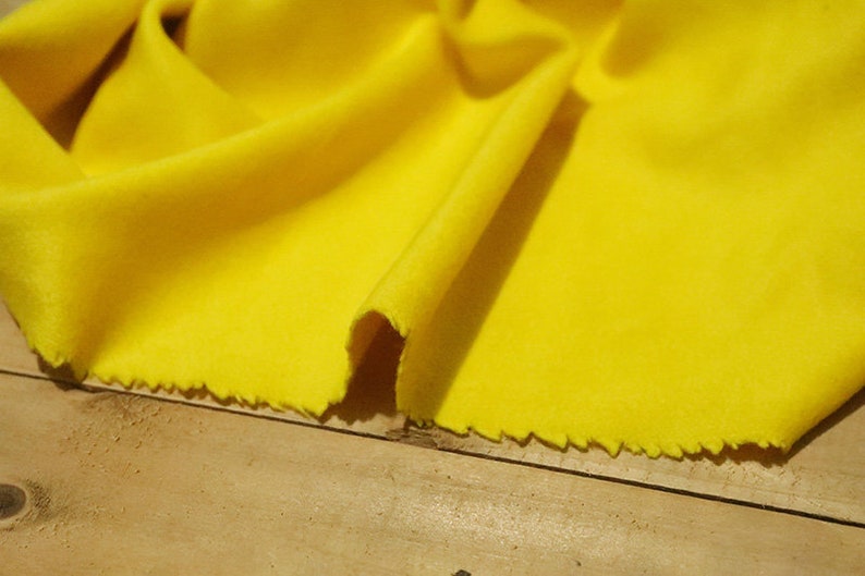 Yellow Cashmere Wool Fabric Woolen Fabric By The Yard Etsy