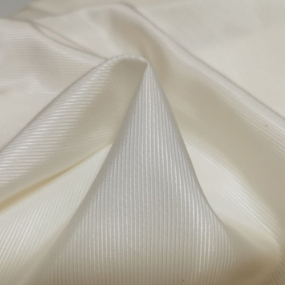 Ribbed textured striped silk cotton fabric by the yard | Etsy