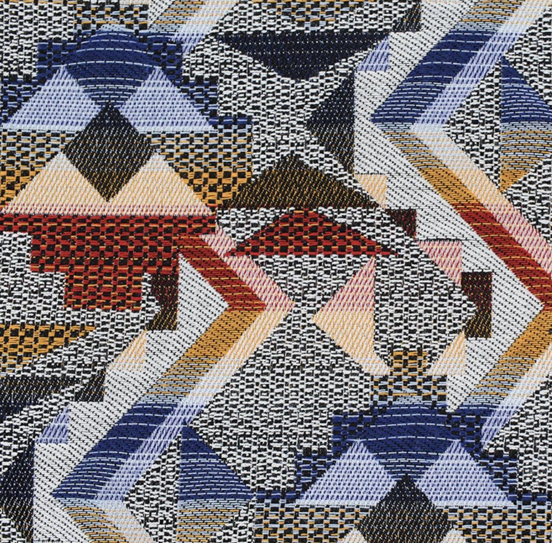 Triangle Jacquard Fabric by the Yard - Etsy