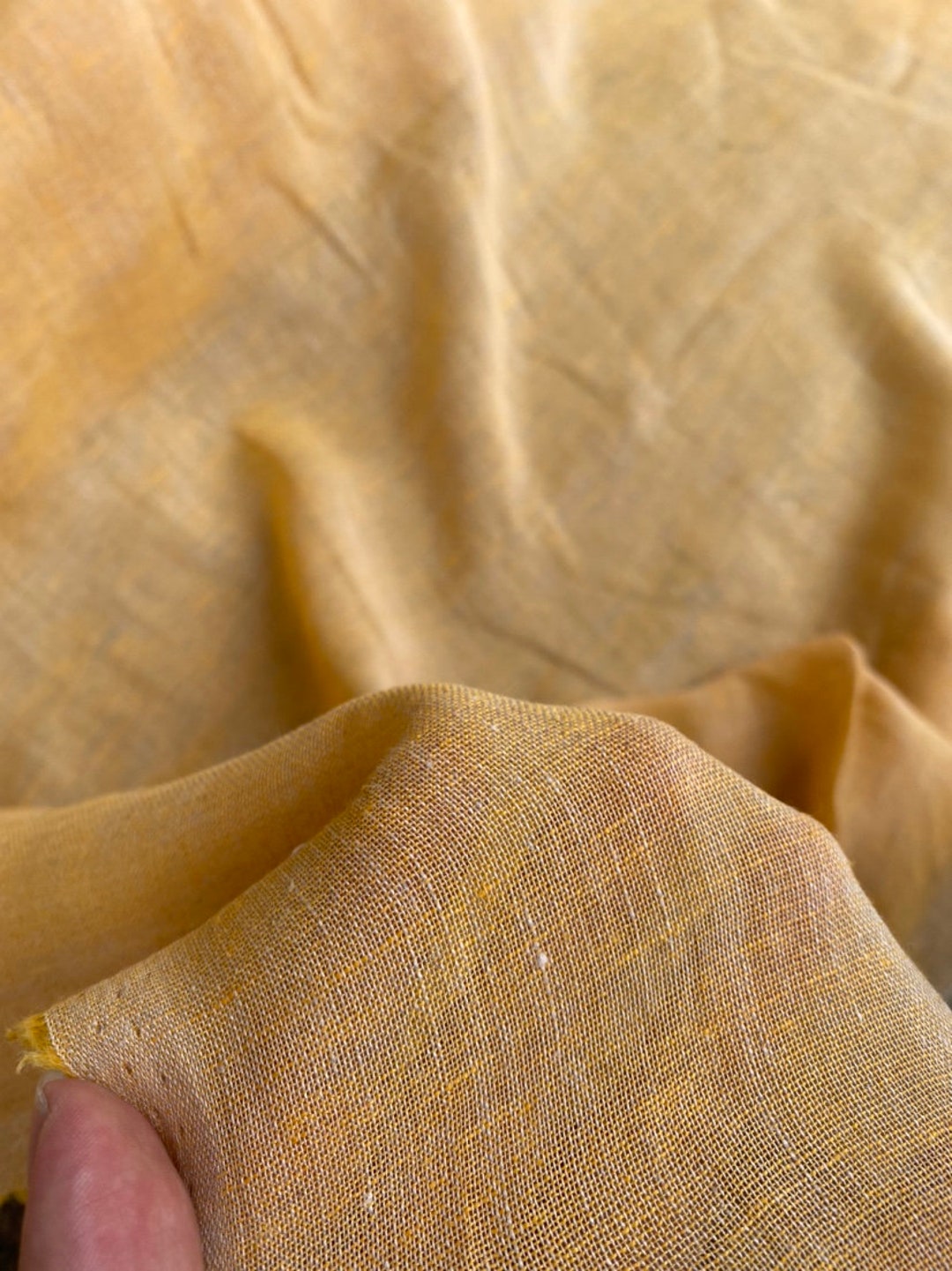 Iridescent Linen Fabric by the Yard - Etsy