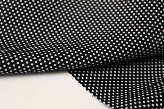 Dotted Print Linen Fabric by the Yard | Etsy
