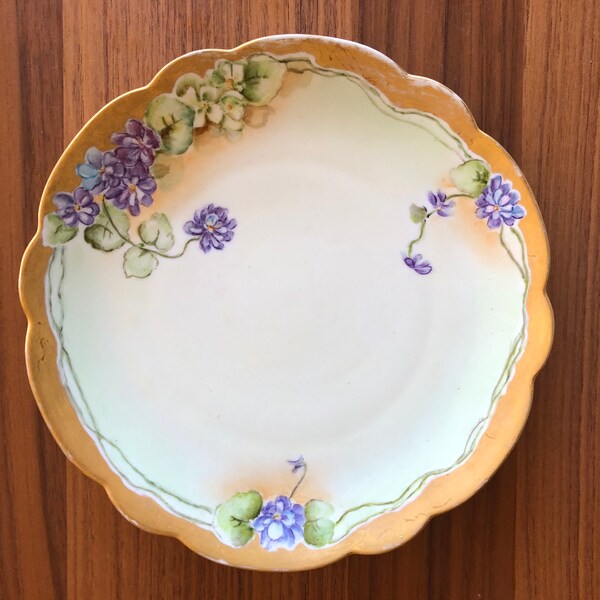 Gold Edge Plate - Etsy