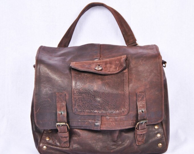 Postman Vintage Leather Bag - Etsy