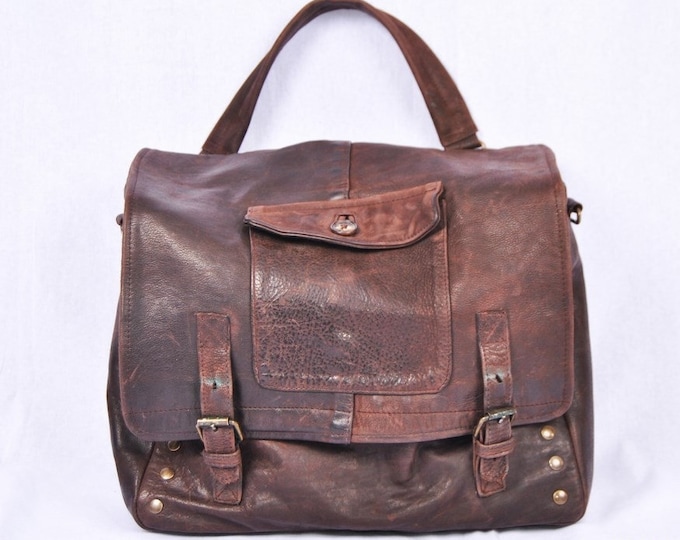 Postman Vintage Leather Bag - Etsy