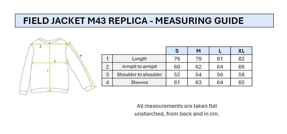 FIELD JACKET M43 REPLICA - Etsy