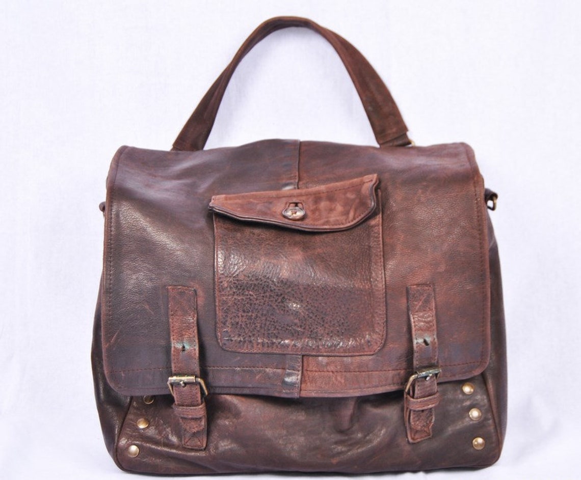 Postman vintage leather bag | Etsy