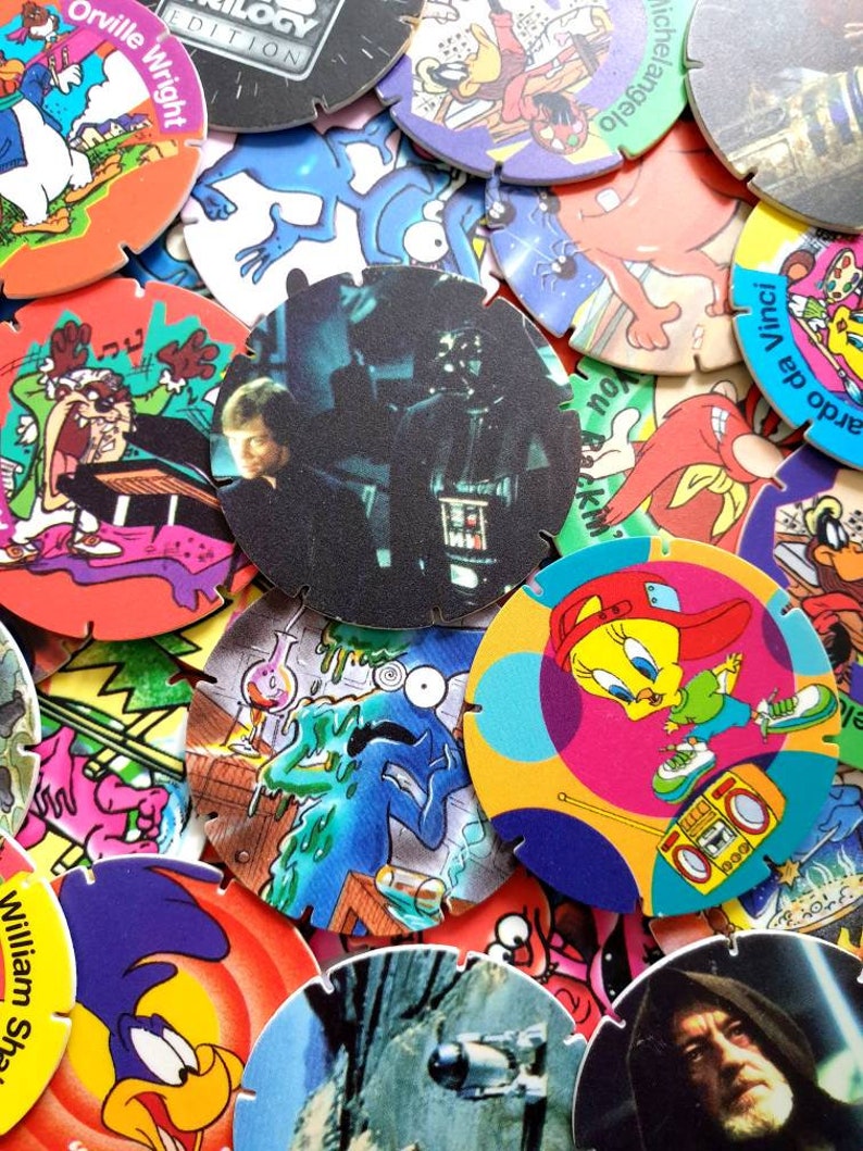 90s Pog Tazos 20x Random Tazo Bundle Looney Tunes / Star | Etsy