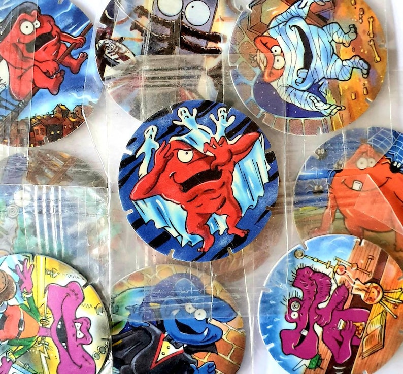 ULTRA RARE 90's Factory Sealed Monster Munch Pog Tazo | Etsy