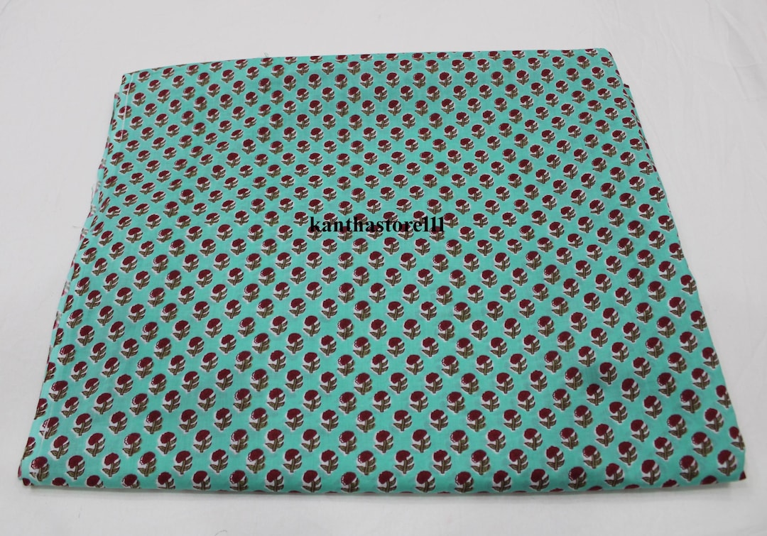 Indian Quilting Cotton Fabric Handmade Home Decor Craft Fabric Running ...