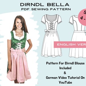 Dirndl Pattern, Dirndl Oktoberfest Costume Pattern, Dirndl Workshop ...