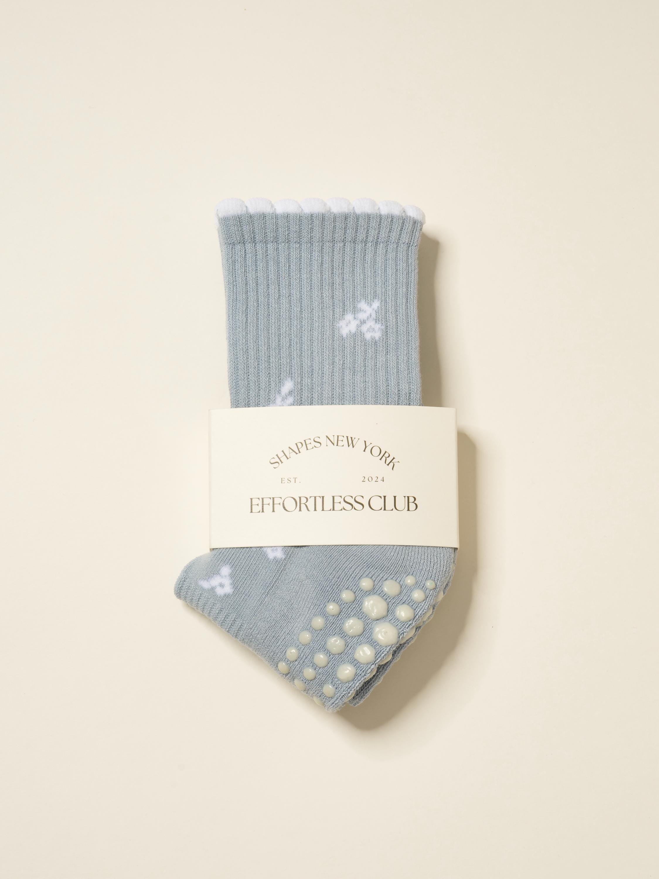 Snowflake Grip Socks: Effortless Club Non-slip Pilates Barre Socks ...