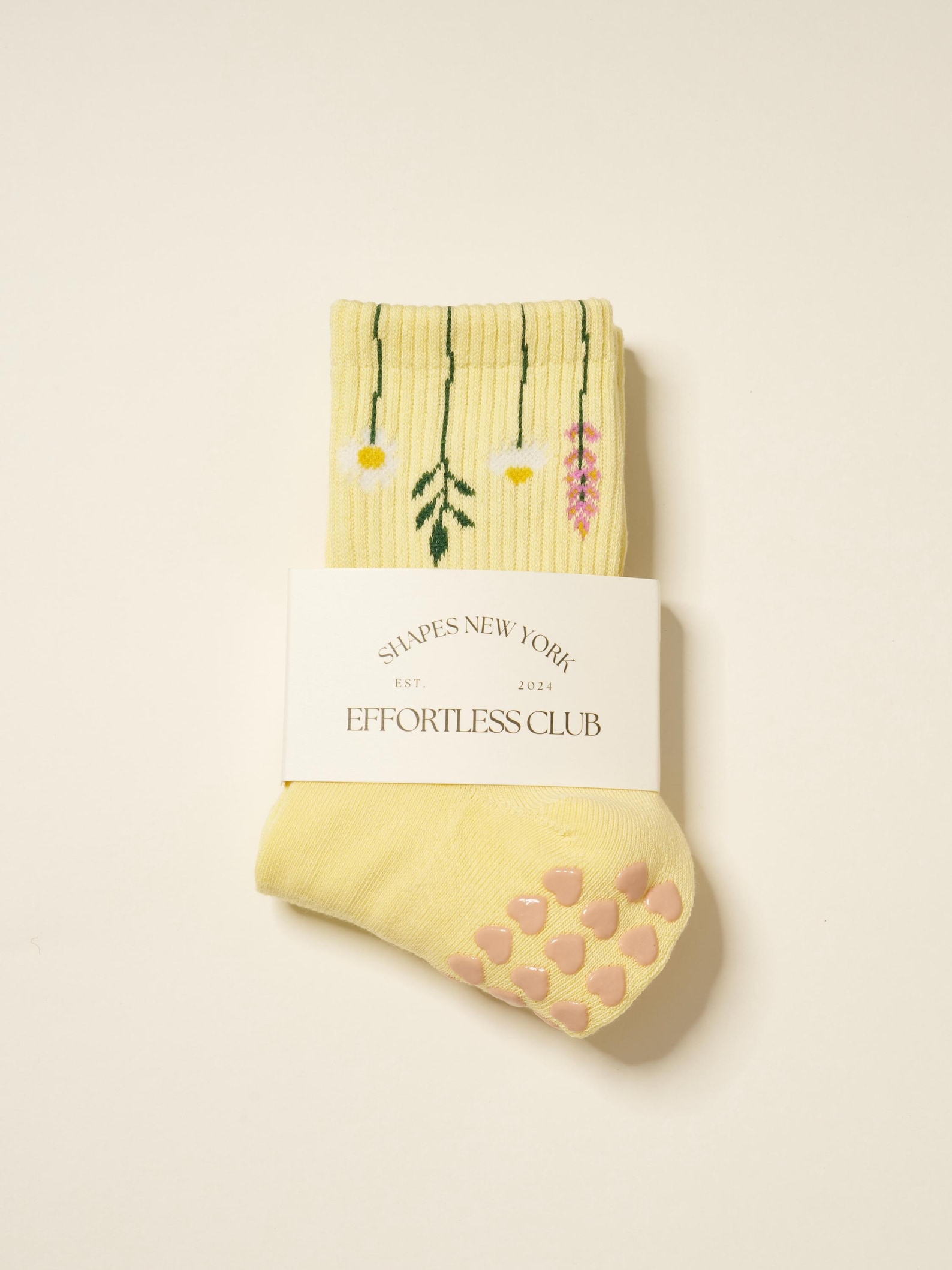 Flower Stem Grip Socks: Effortless Club Pilates, Barre, Yoga - Non-slip ...
