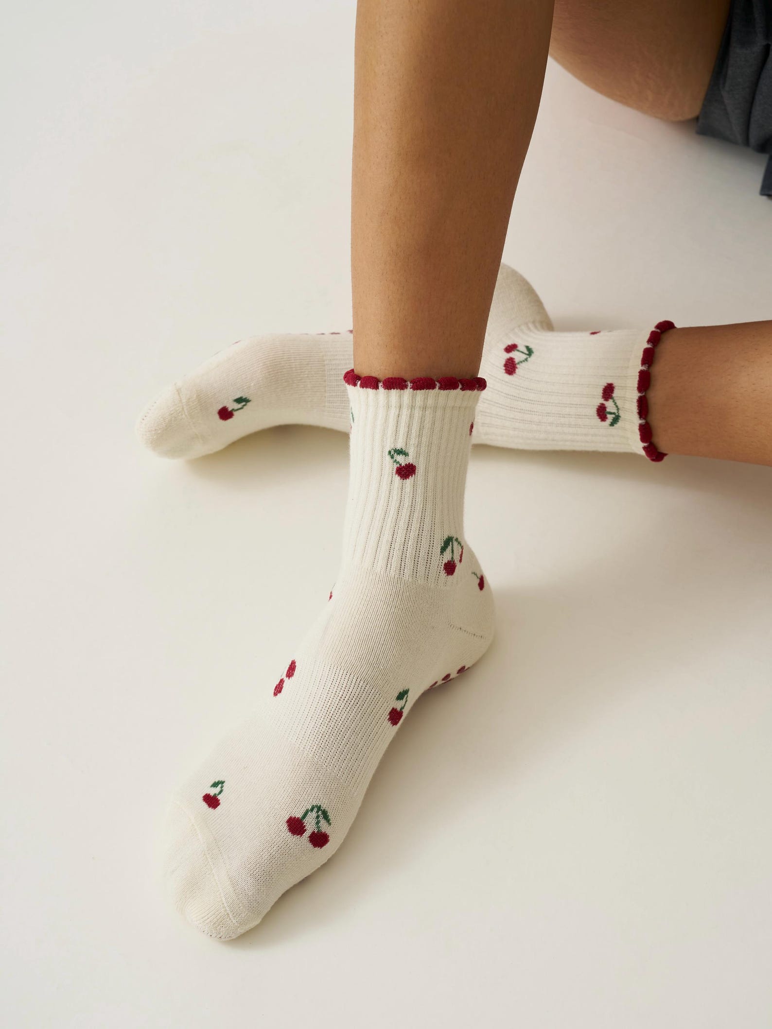 Mini Cherry Grip Socks: Effortless Club Pilates, Barre, Yoga Sock - Etsy