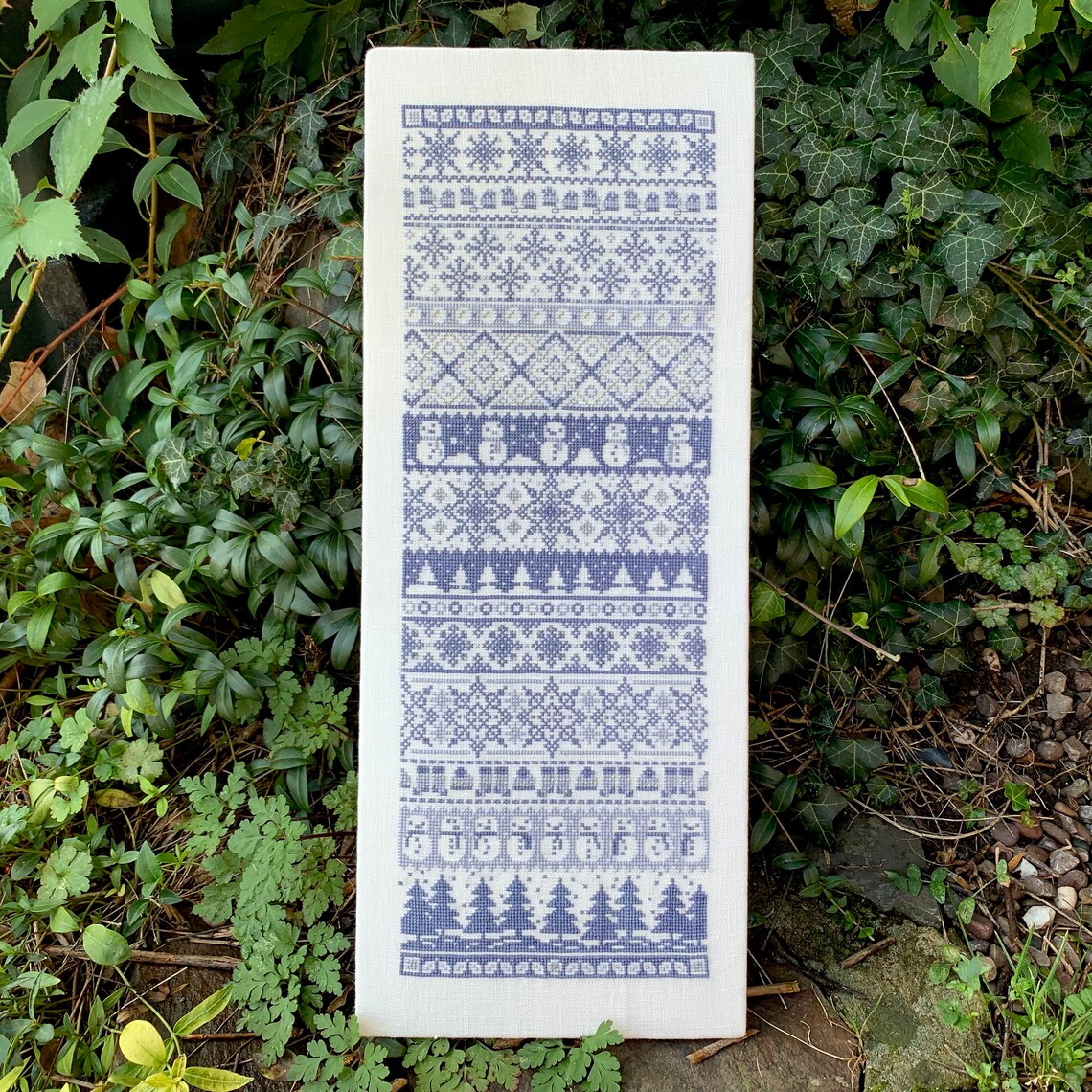Nordic Winter Band Sampler PDF Instant Download Cross Stitch - Etsy