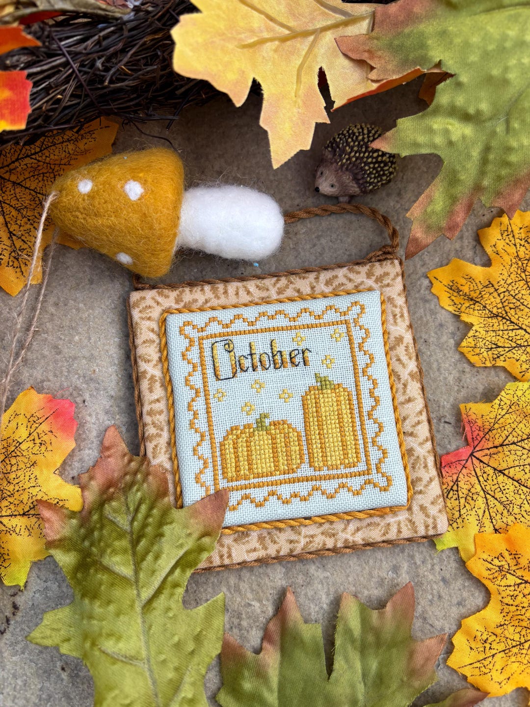 Pumpkin October - the Stitcher's Calendar - Digital PDF - Cross Stitch ...