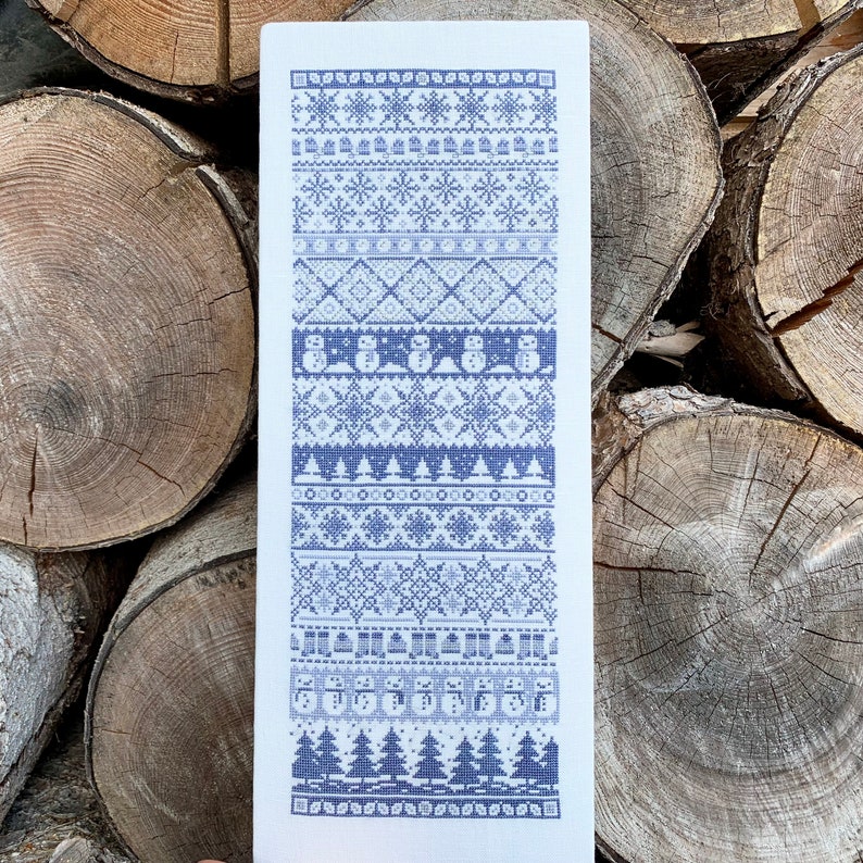 Nordic Winter Band Sampler PDF Instant Download Cross Stitch - Etsy