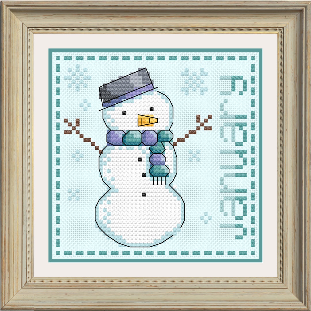 Monthly Calendar - January - Printable Cross Stitch Chart Pattern ...