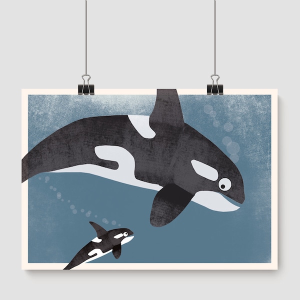 Killer Whales Poster - Etsy