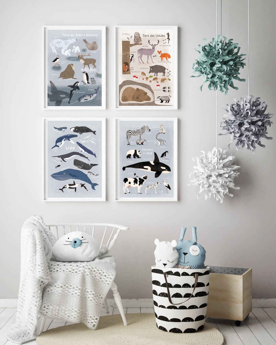 Poster Set, Kinderposter- Set, DIN A4, DIN A3 & DIN A2, Poster ...