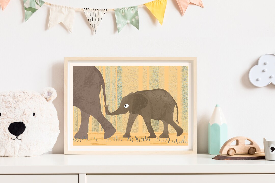 Poster Elephants, Poster A4, Illustrations, Animal Posters, Birthday ...