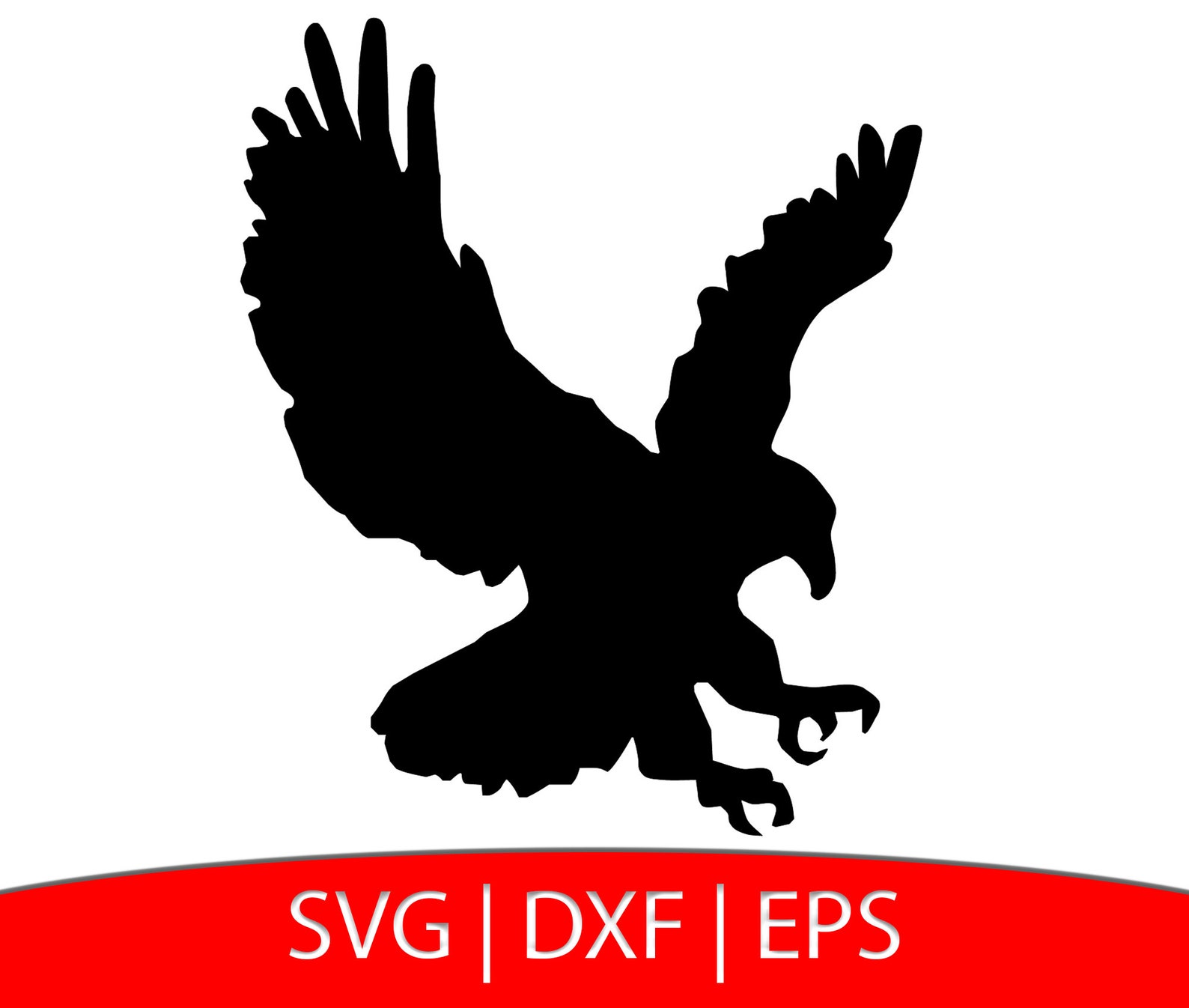 Hawk SVG Eagle dxf Hawk Clipart Eagle Silhouette Cut File | Etsy