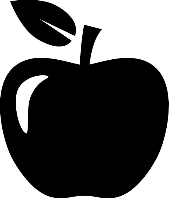 Apple Outline SVG Apple Clipart Eps Apple Dxf Fruit SVG Apple SVG ...