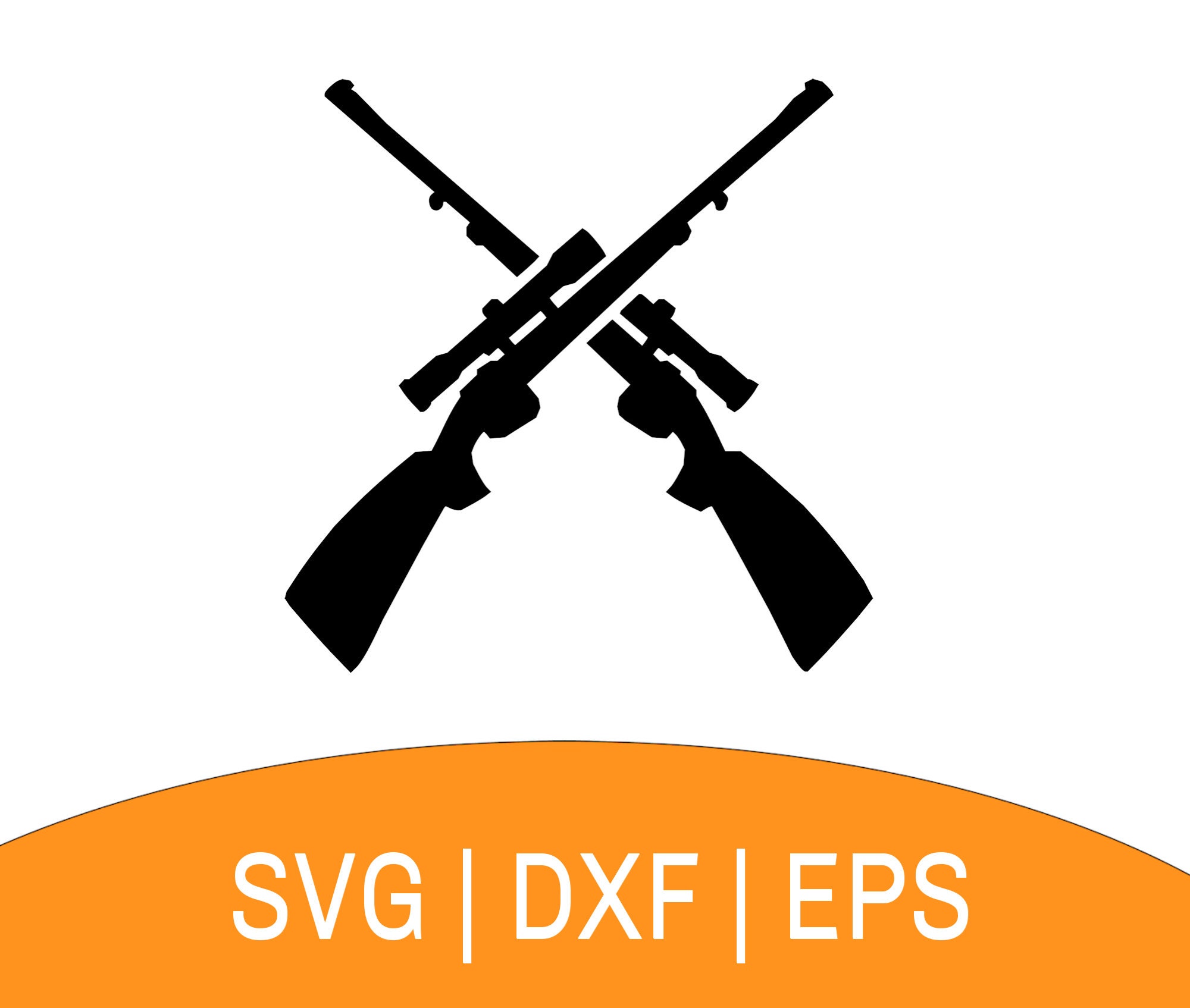 svg Scoped Rifles dxf and jpg files included! ai Digital Download ...